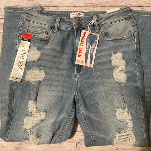 Wax Jean | Jeans | Nwt Wax Distressed Jeans | Poshmark